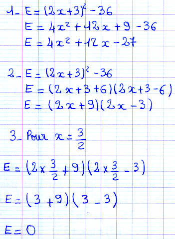 Développer, factoriser (mélange) - Collège Jean Boucheron