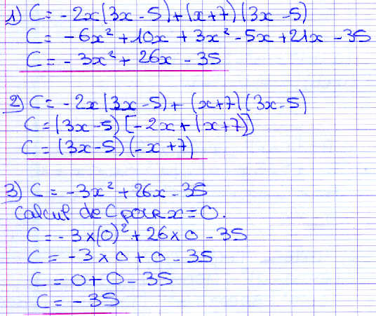 Développer, factoriser (mélange) - Collège Jean Boucheron