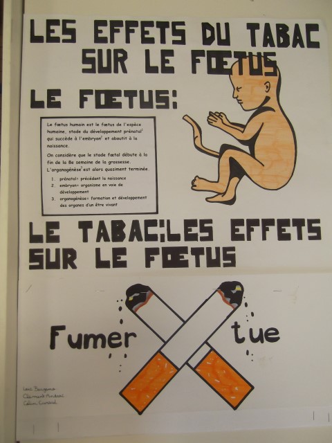 Education à la santé : prévention contre le tabac. - Collège Jean Boucheron